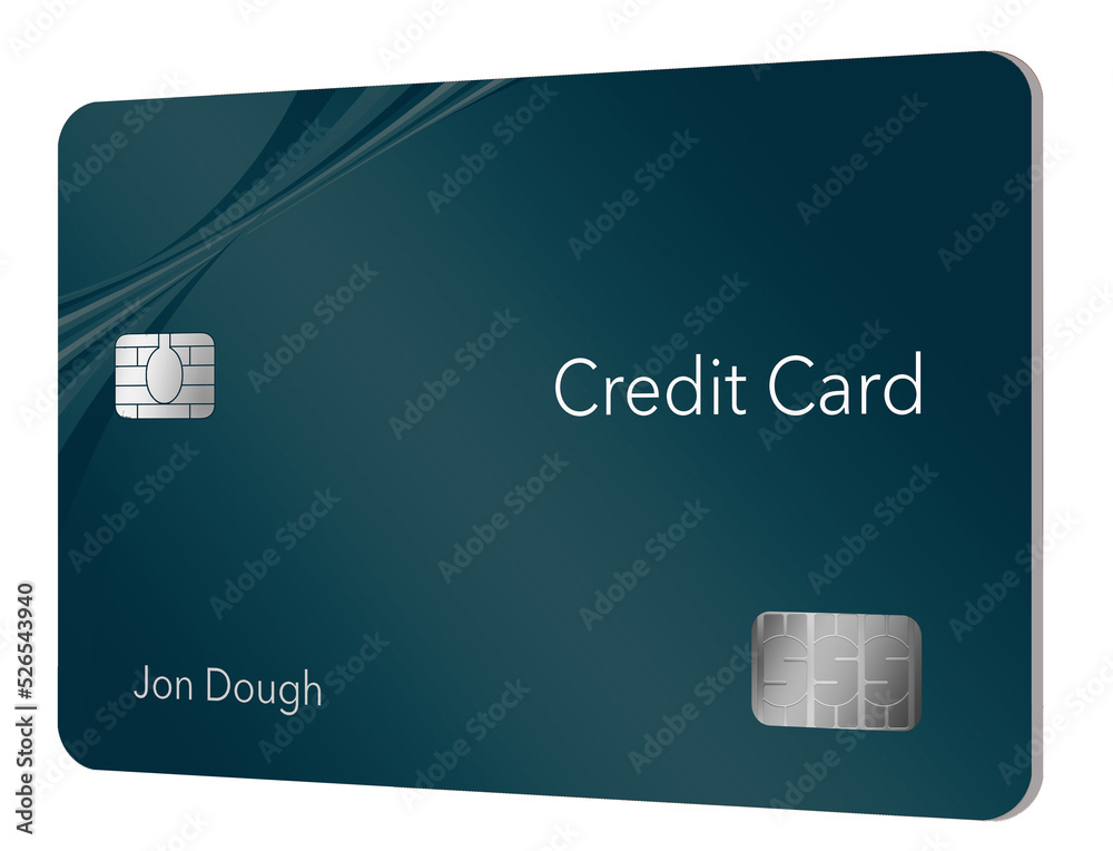MODERN DESIGN CREDIT CARD- Here is a generic credit card with a minimal ...
