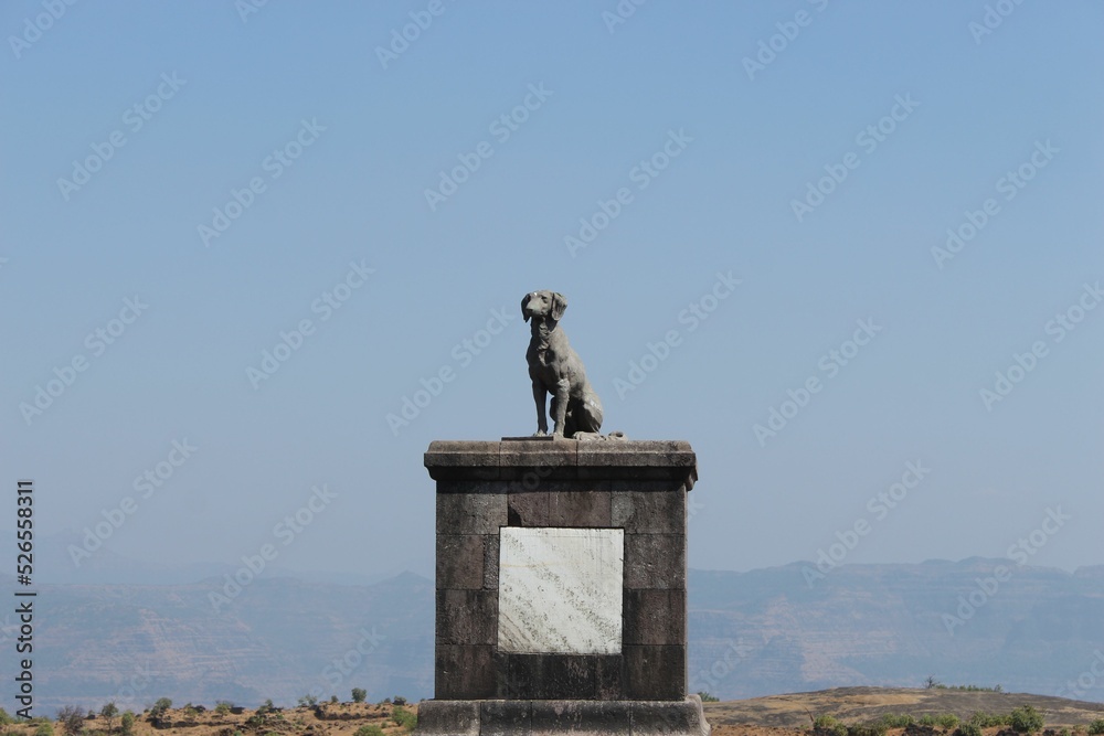 Statue of Chhatrapati Shivaji Maharaj's Dog Waghya, Raigad Fort ...