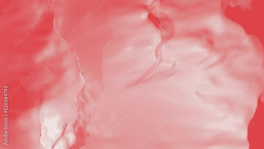 Abstract visualization of red water waves, motion background, floating ...