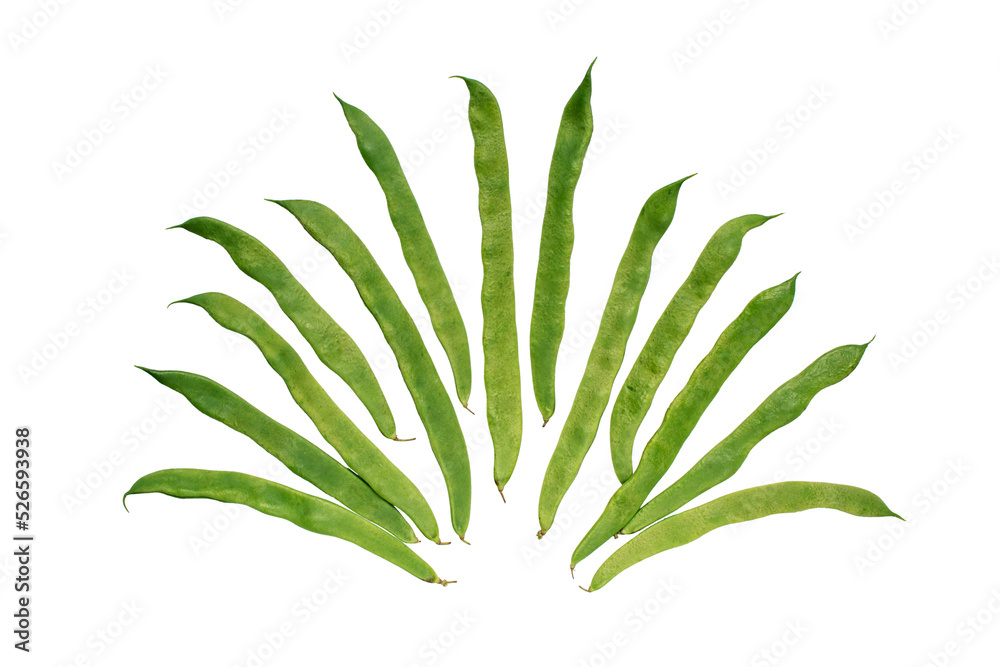 Flat runner bean pods heap isolated transparent png. Green legume ...