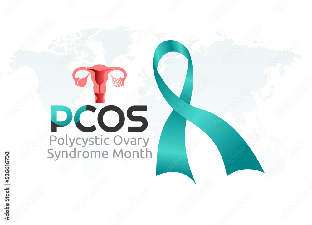 vector graphic of polycystic Ovarian Syndrome Month good for polycystic ...
