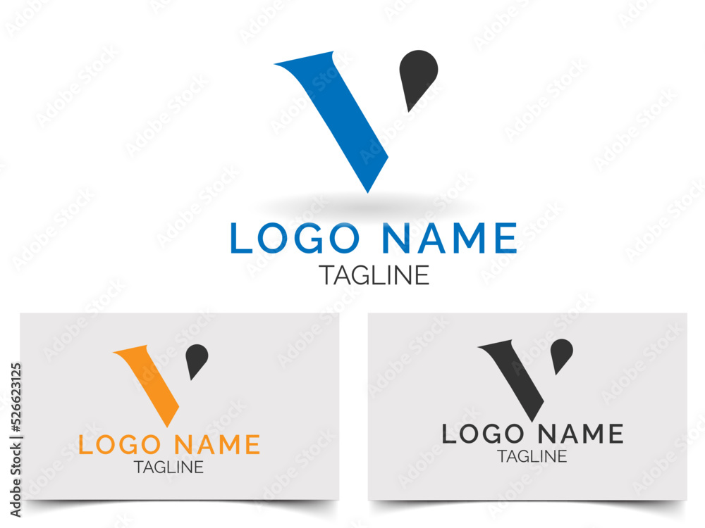V letter logo design. Creative V logo. V icon. lettering logo Stock ...