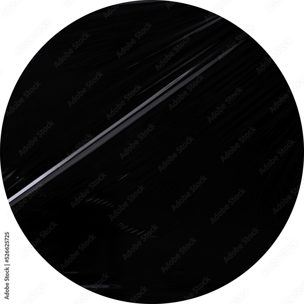 transparent wrap plastic texture overlay for round stickers Stock Photo ...