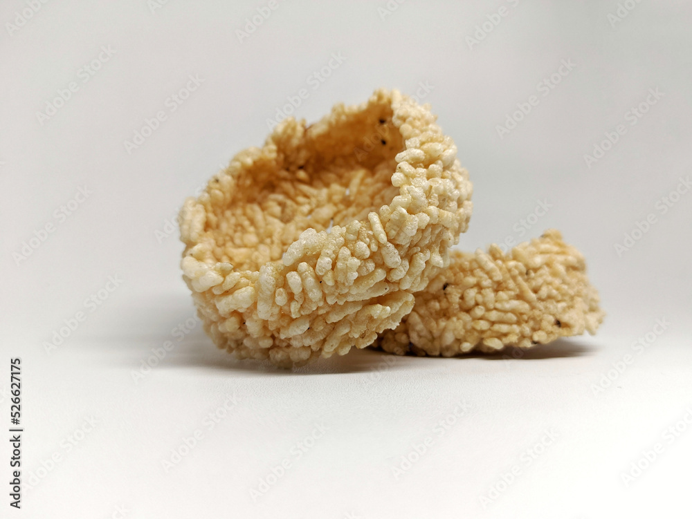 Rengginang traditional Indonesian snack, made from fried dry rice ...