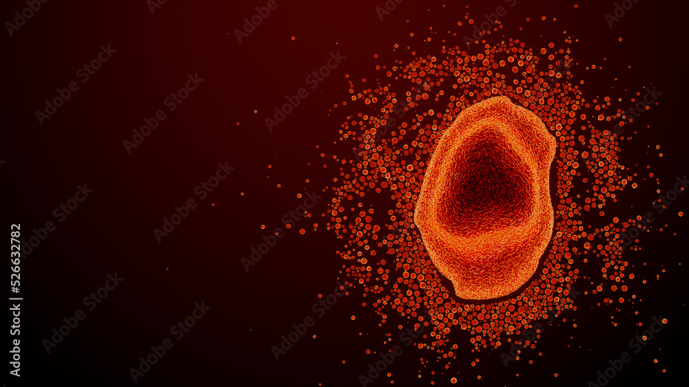 Monkeypox Virus. Pathogenic Disease concept with Copy-Space. Stock ...