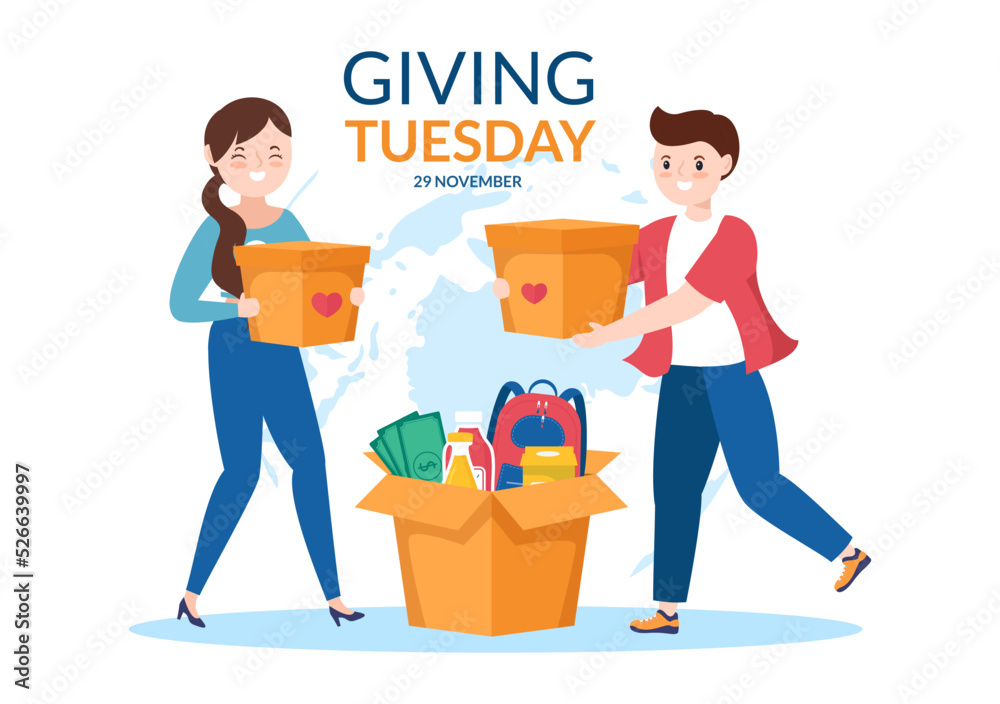 Happy Giving Tuesday Celebration with Give gifts to Encourage People to ...