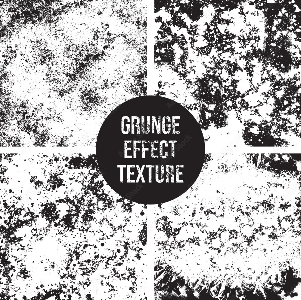 Grunge effect texture clip art set vector Stock Vector | Adobe Stock