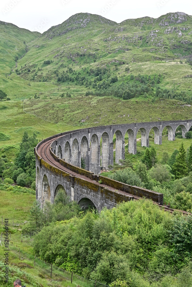 Hogwarts Express (Jacobite Steam Train) Eisenbahn-Viadukt Glenfinnan ...