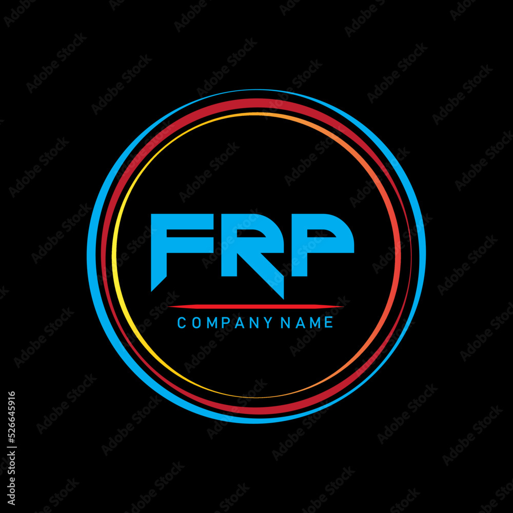 Vetor de F R P.FRP Simple Logo For Company,FRP T-shirt Logo Design,FRP ...