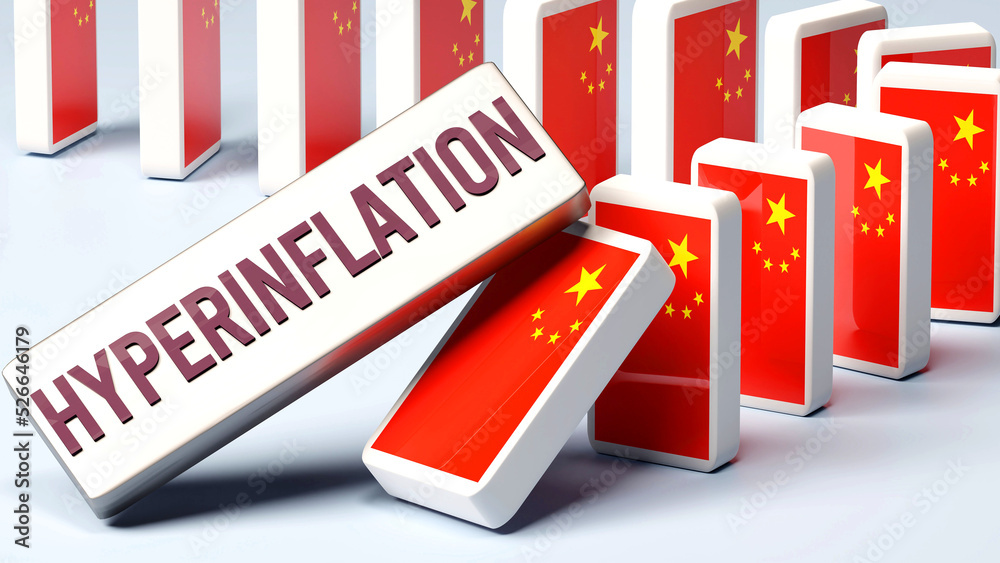 China and hyperinflation, causing a national problem and a falling ...
