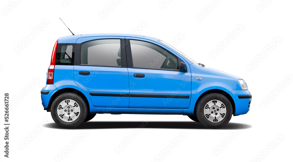 Fiat Panda car side view isolated on white background, 19 January 2015 ...