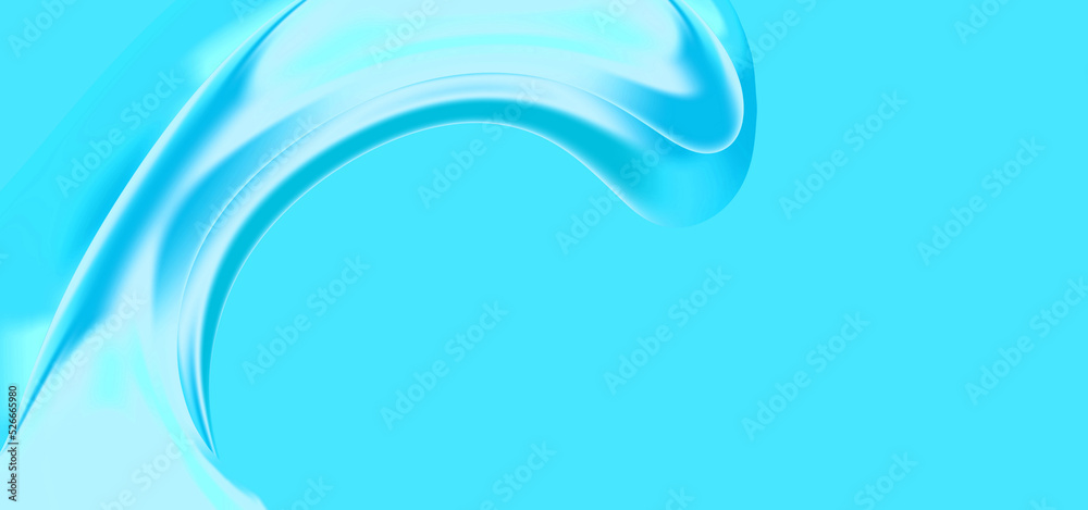 Abstract fresh light blue background. Liquid wave. Luxury backdrop ...
