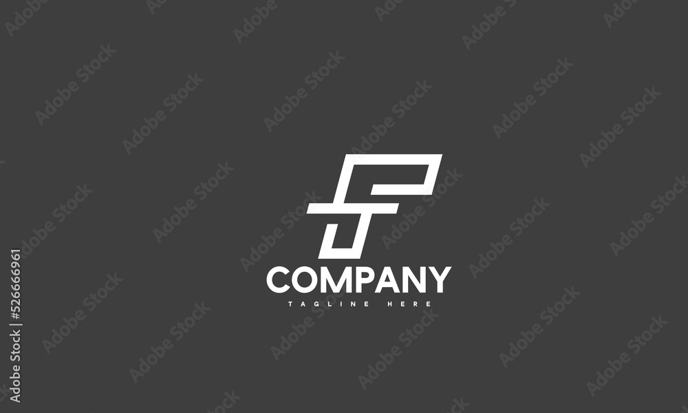 minimal digital letter F logo template Stock Vector | Adobe Stock