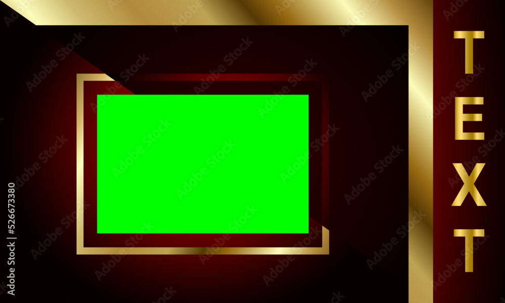 frame on wall or Design vector illustration frame of green screen ...