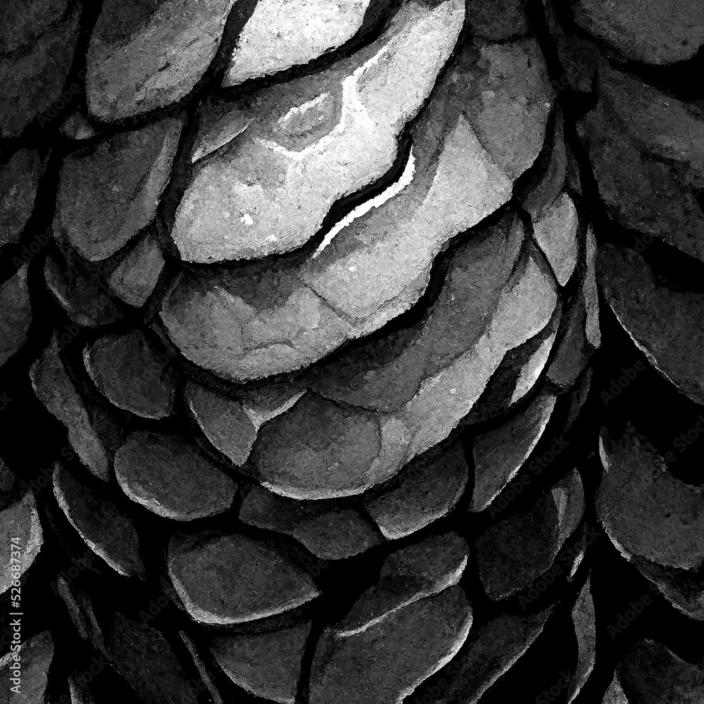 snake scale texture seamless monochrome Stock Illustration | Adobe Stock