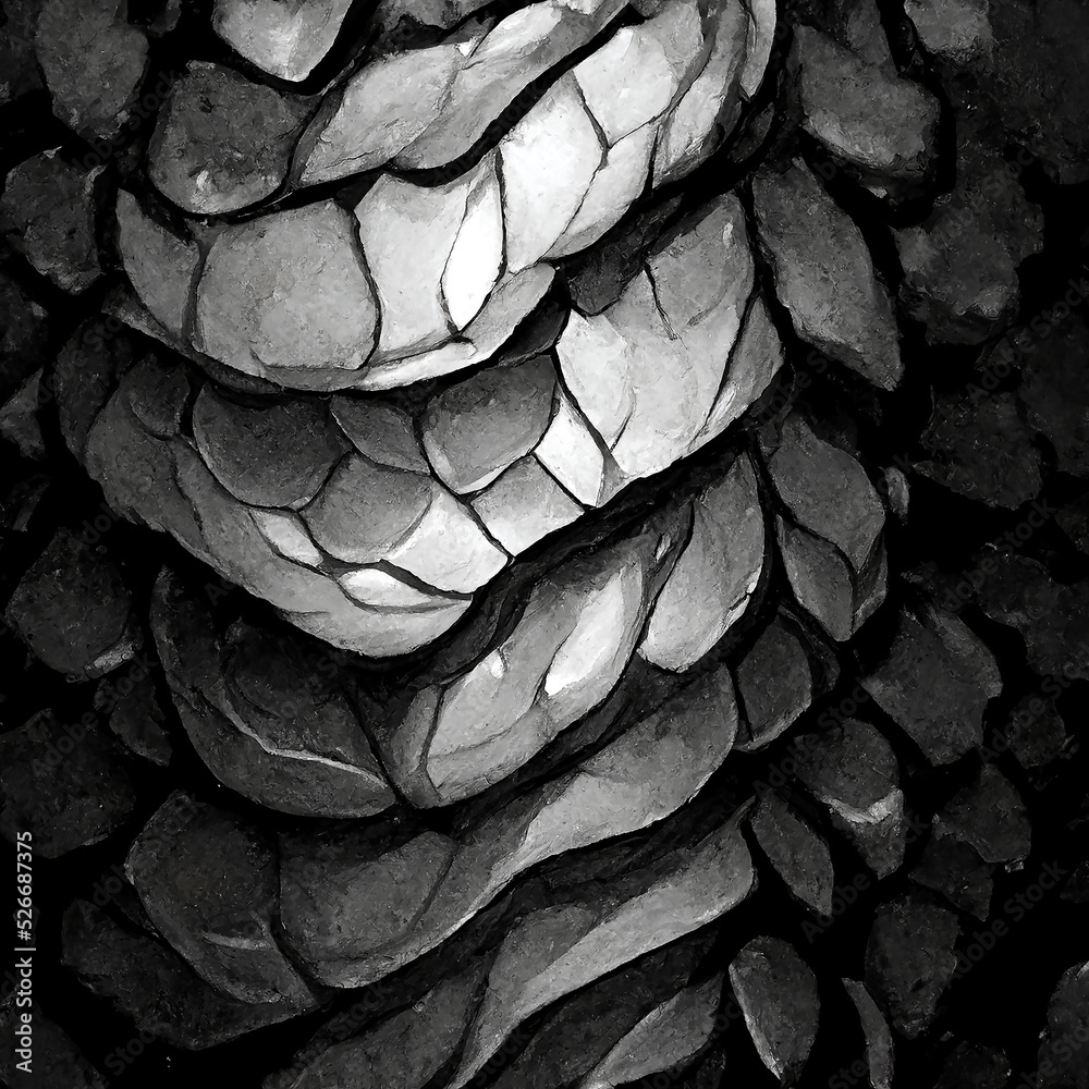 snake scale texture seamless monochrome Stock Illustration | Adobe Stock