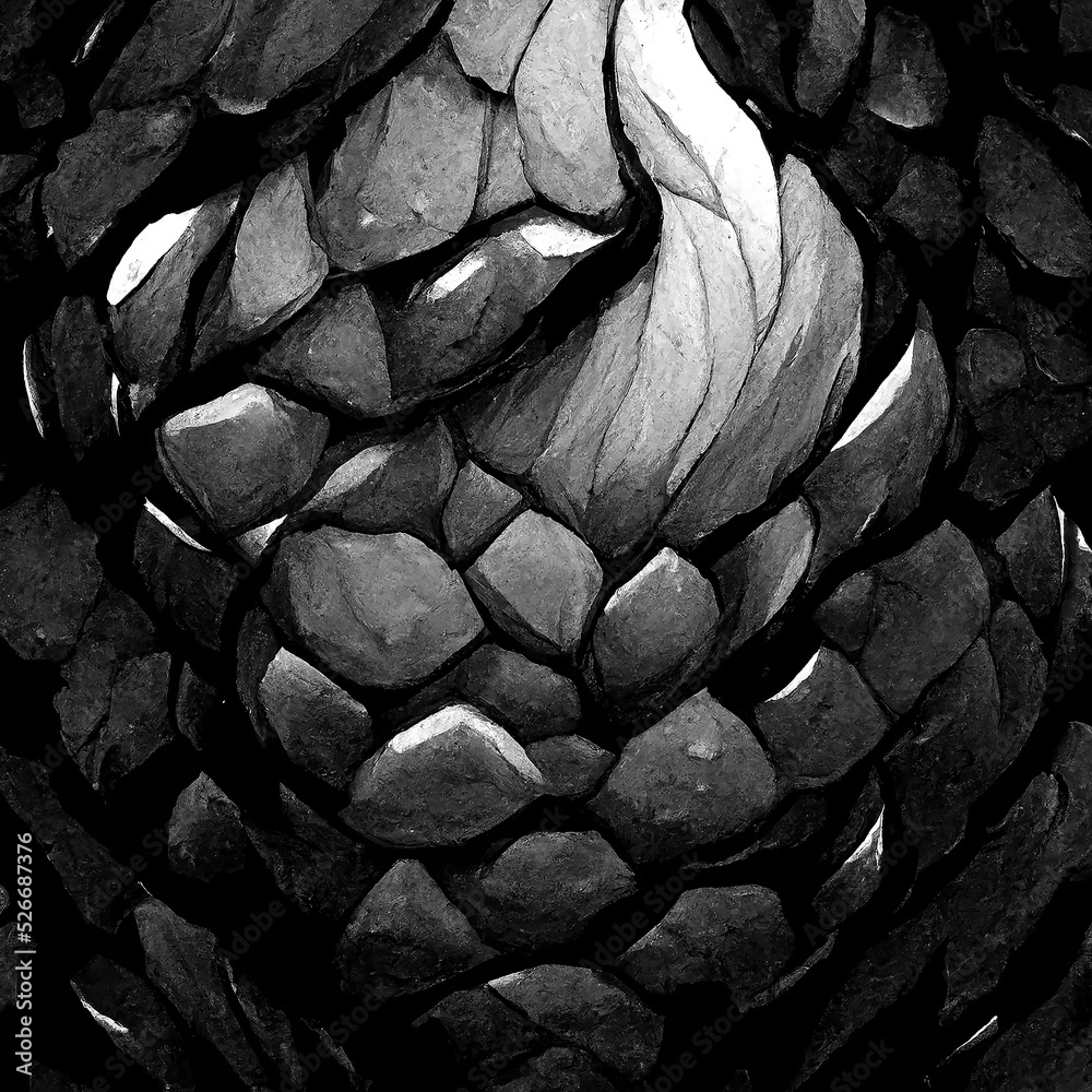 snake scale texture seamless monochrome Stock Illustration | Adobe Stock