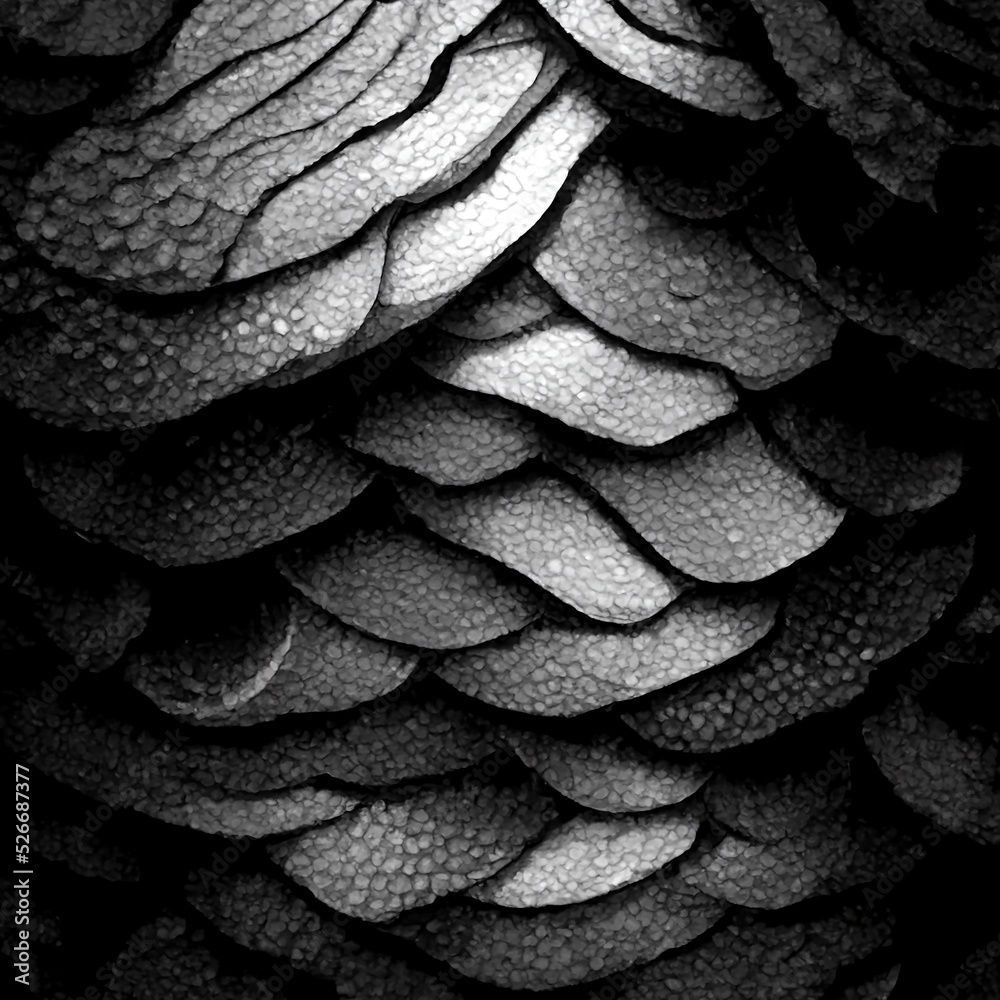 snake scale texture seamless monochrome Stock Illustration | Adobe Stock