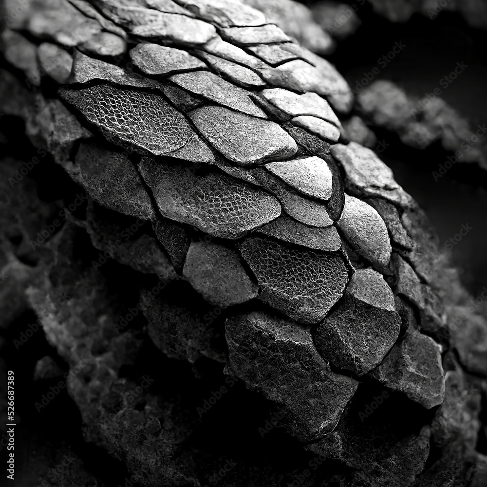 snake scale texture seamless monochrome Stock Illustration | Adobe Stock