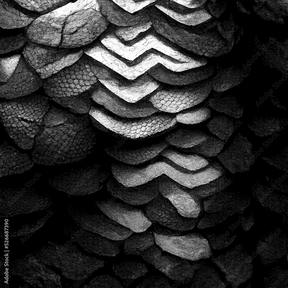 snake scale texture seamless monochrome Stock Illustration | Adobe Stock