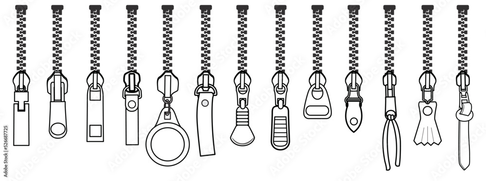 Zipper Pull Vector