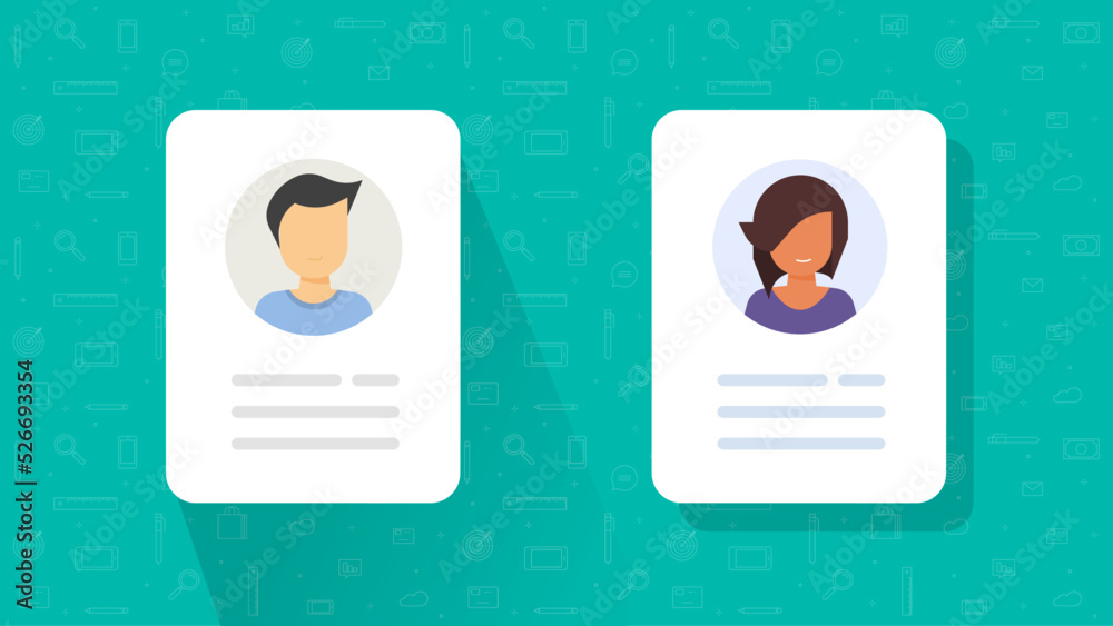 Personal id info icon vector with avatar profile user photo or customer ...