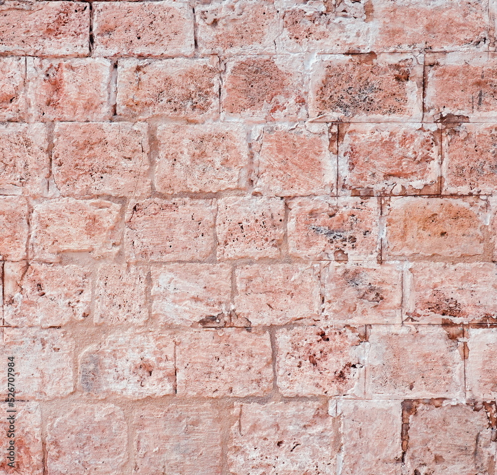 Casual Ancient Rough Brick Wall Pattern or Background Old Obsolete ...