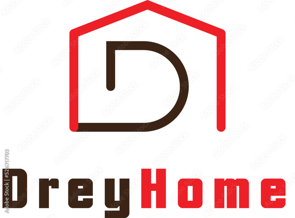 Drey Home design for logo, icon, symbol, element etc. Stock Vector ...