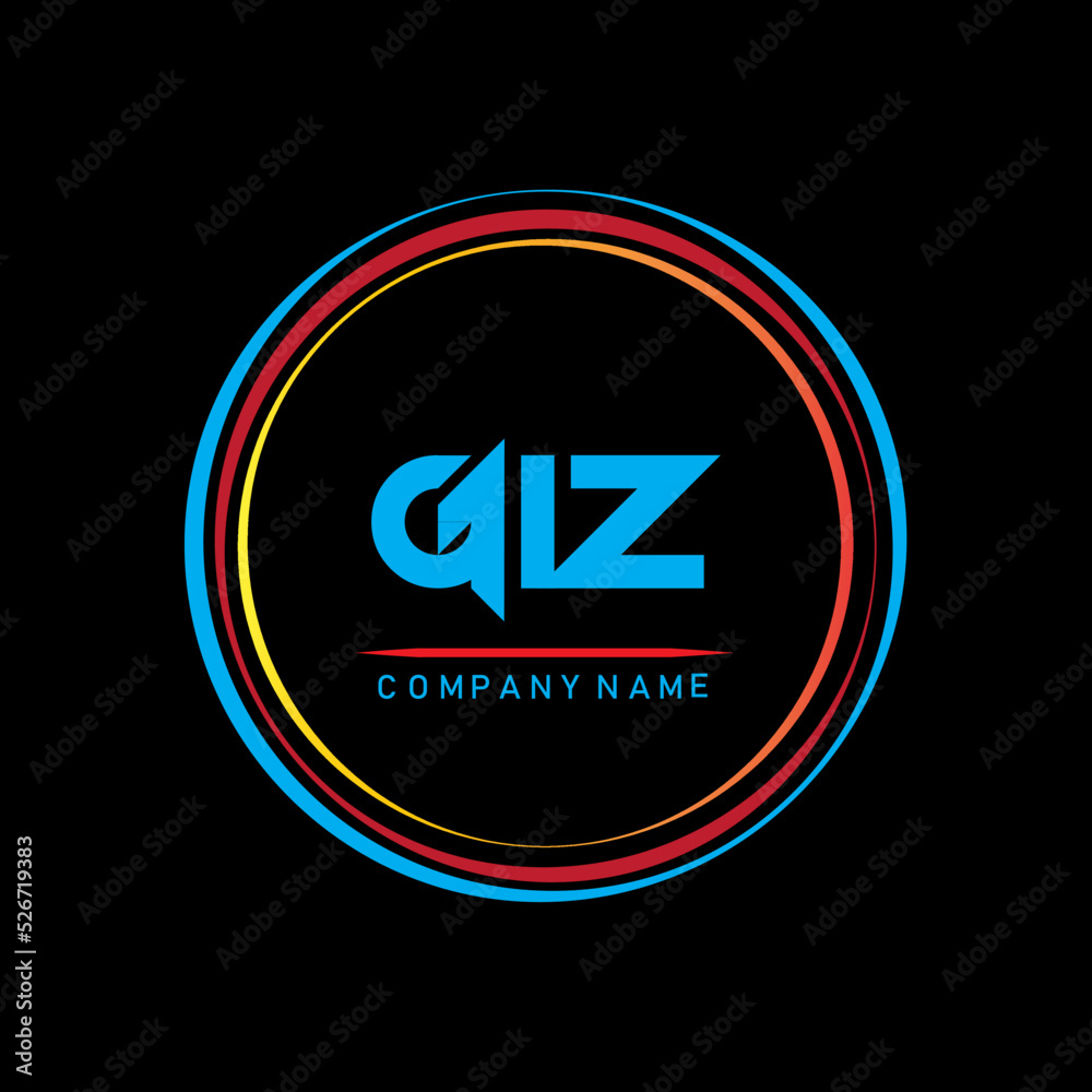 G I Z,GIZ Logo Design,GIZ Letter Logo Design On Black Background,Three ...