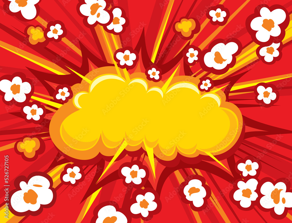 Popcorn explosion png illustration Stock Illustration | Adobe Stock
