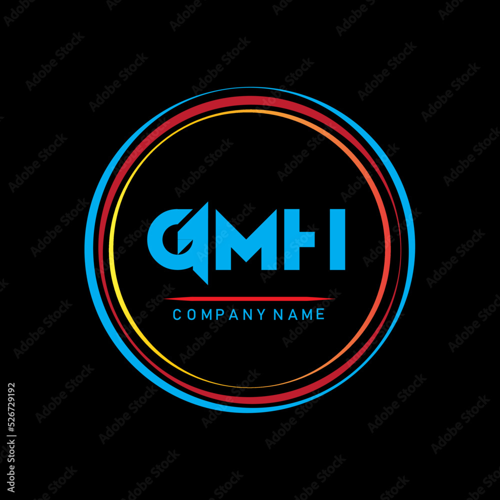 G M H,GMH Logo Design,GMH Letter Logo Design On Black Background,Three Letter Logo Design,GMH ...