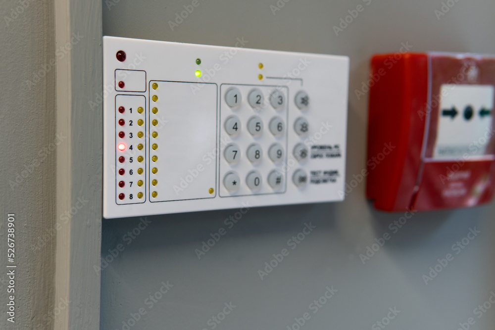 fire alarm security. Fire protection. Fire safety system construction ...