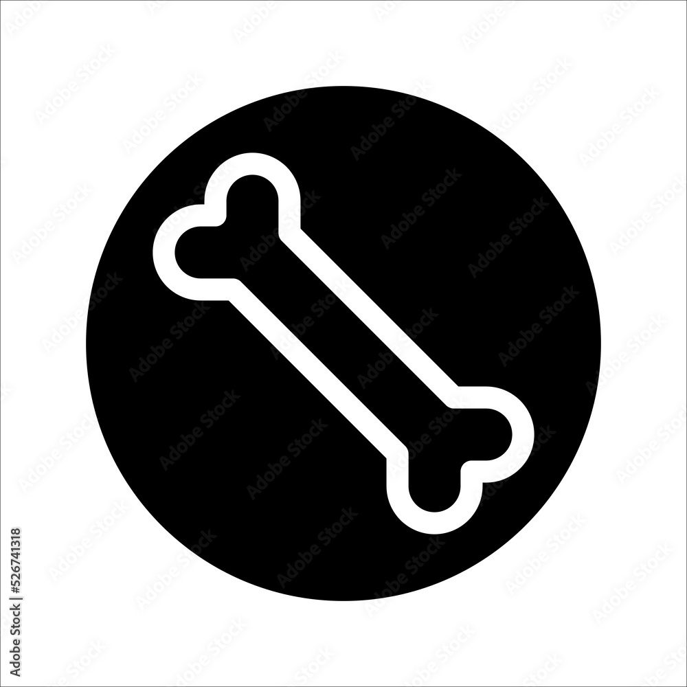 Strong healthy bones icon. Human health medical pictogram. Outline sign ...