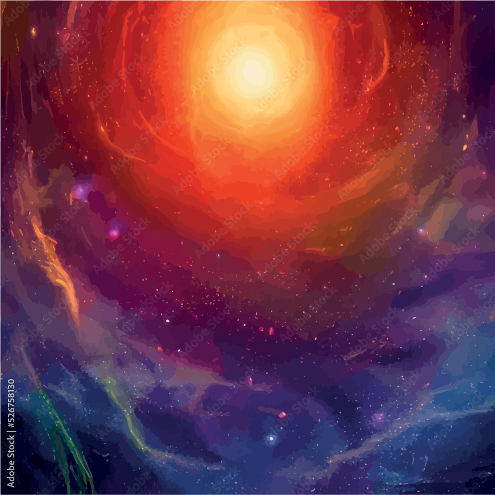 Landscape Mars surface with colonies building. Astronaut base on the ...