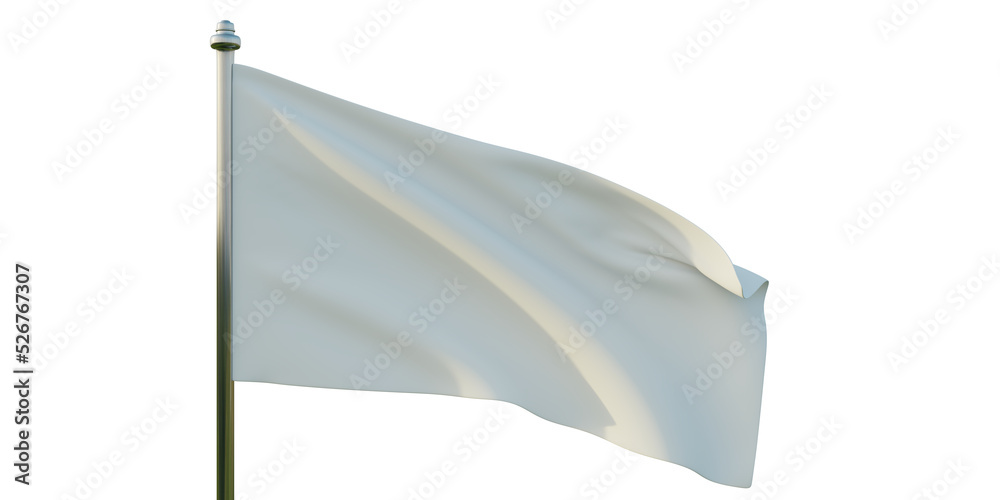 Blank empty white flag on a pole waving, transparent background, PNG ...