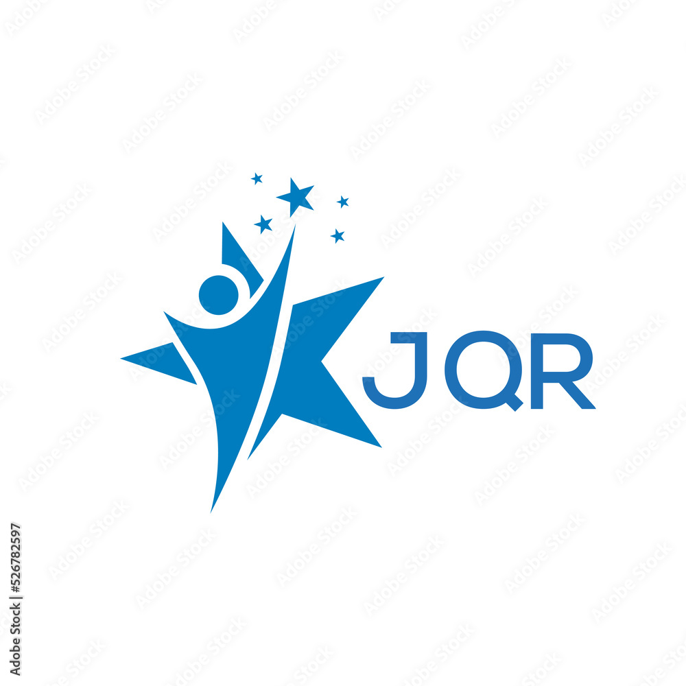 Vecteur Stock JQR Letter logo white background .JQR Business finance ...
