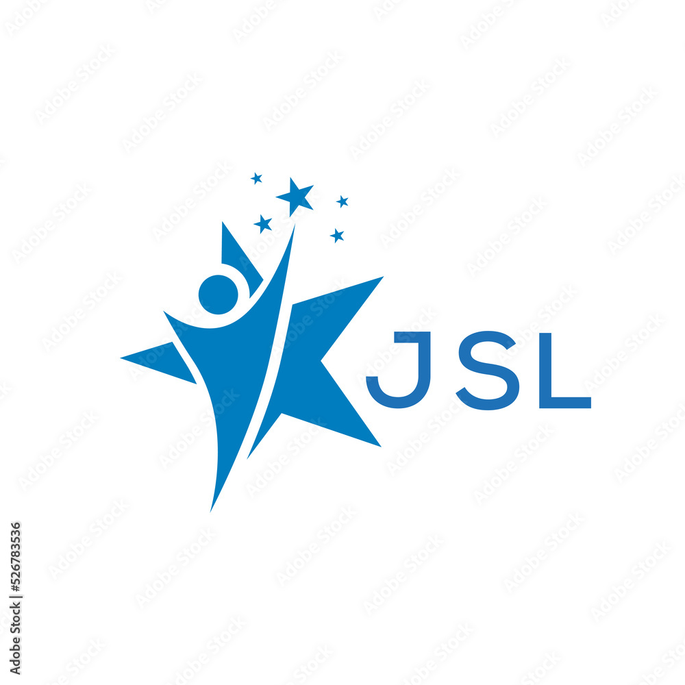 JSL Letter logo white background .JSL Business finance logo design ...