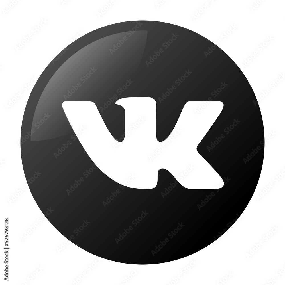 VK icon Stock Illustration | Adobe Stock