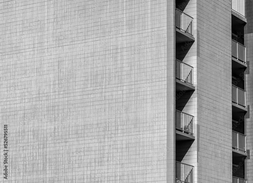 Utilitarian Walk Up Apartment Building with Texture, Sunlight, and ...