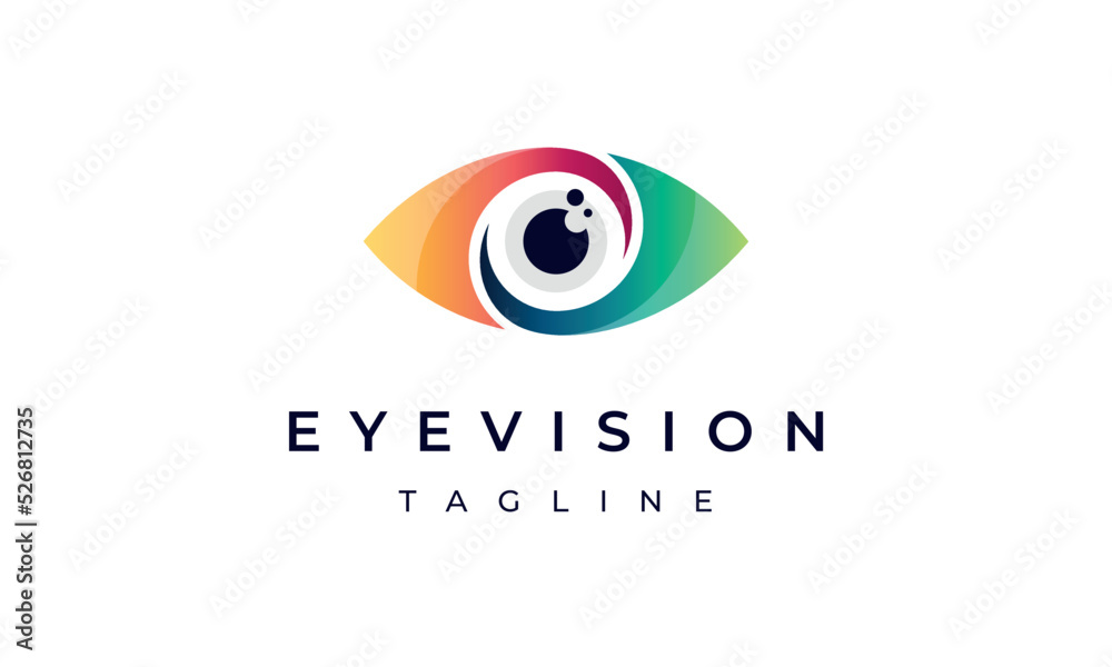 Creative Eye Logo Design Vector Symbol - Eye Care Vision Logo Template ...