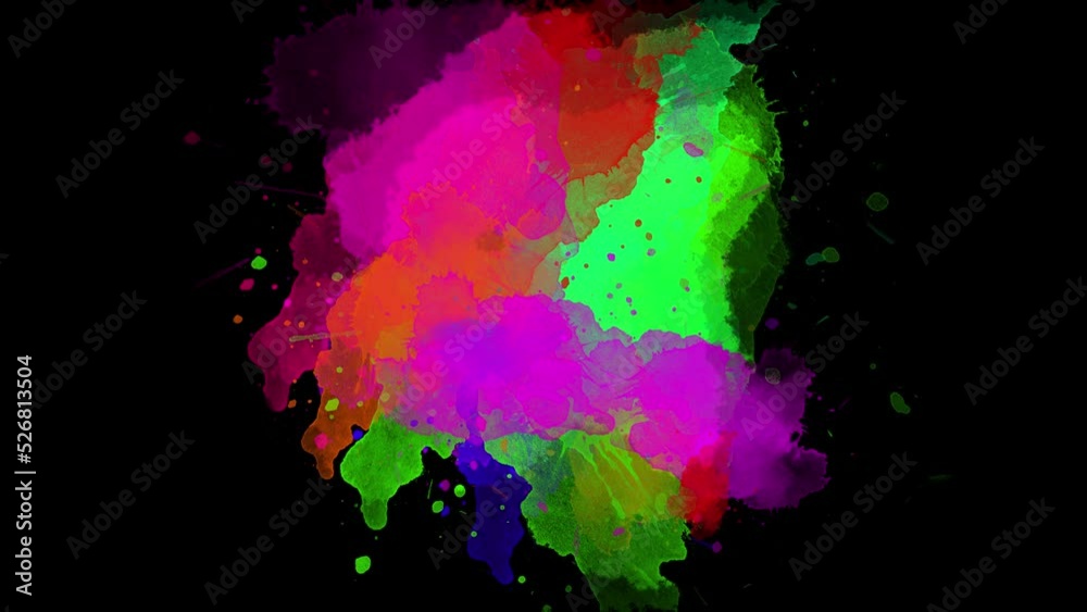 ink splatter compositing. Abstract ink splatter transition. ink brush ...