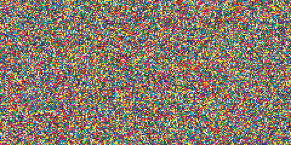 Geometric grid modern pixel noise texture No Signal TV Screen VHS ...