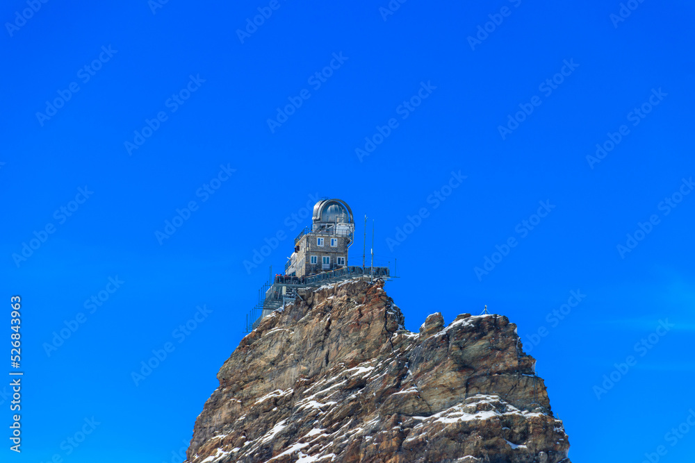 View of Sphinx Observatory on Jungfraujoch, one of the highest ...