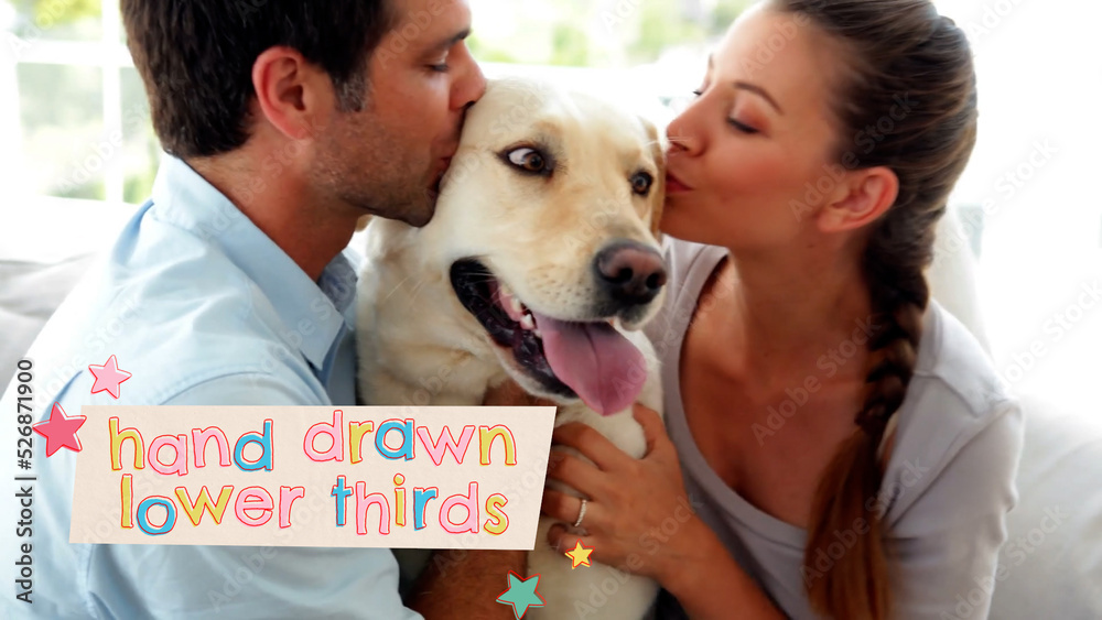 Cute Hand Drawn Lower Thirds Stock Template | Adobe Stock