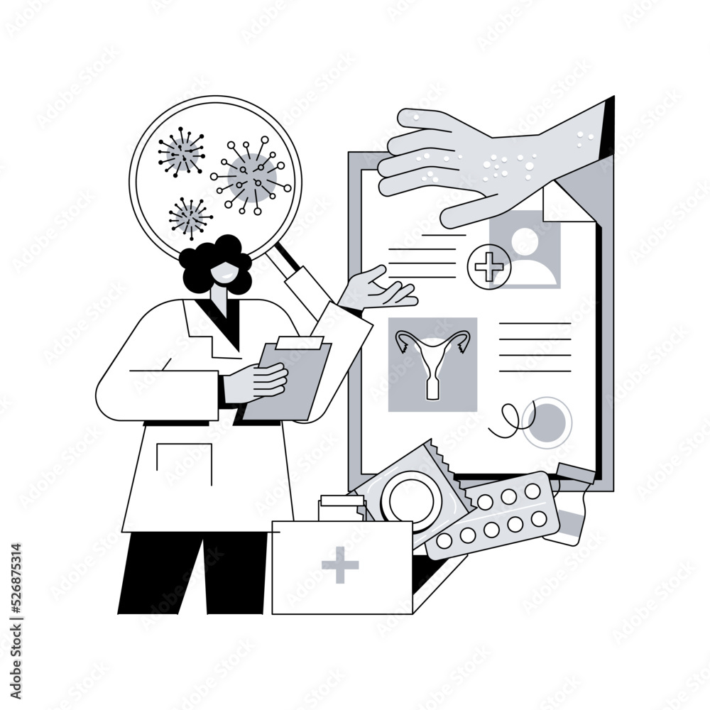 Human papillomavirus HPV abstract concept vector illustration. HPV ...