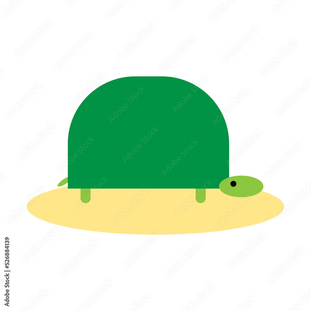 cartoon hand drawn turtle. Doodle cartoon art. Vector illustration ...