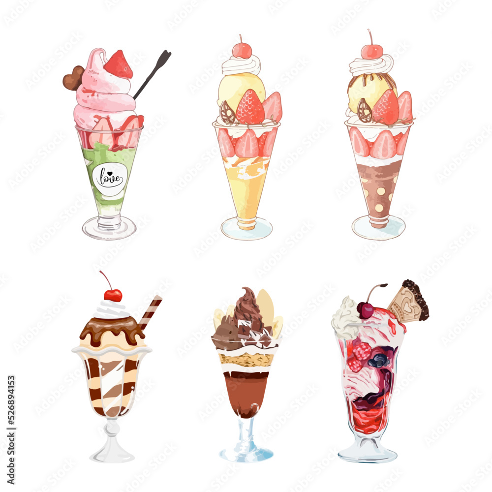 Ice Cream Sundae Background