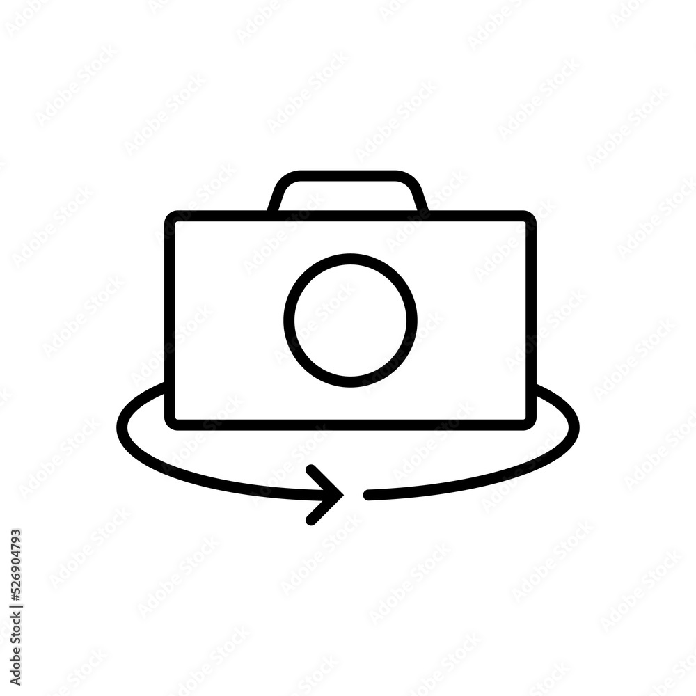 camera flip icons for image editing and navigation. the element design ...