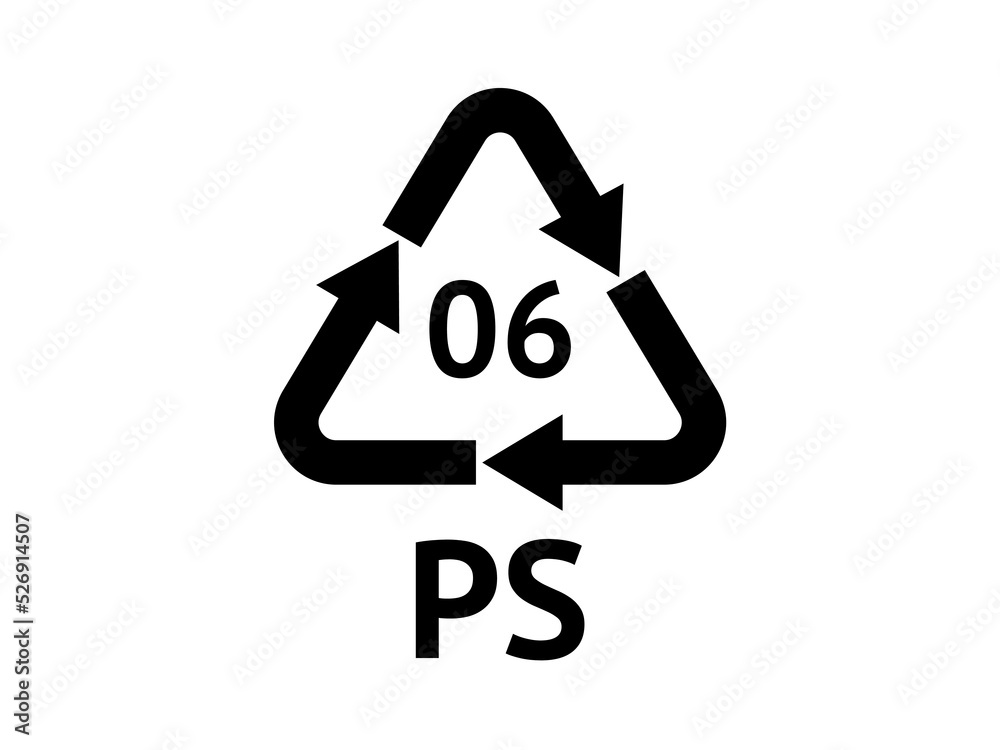 Plastic Recycling codes. Recycling symbol on an isolated background. Mobius strip. Special icon ...