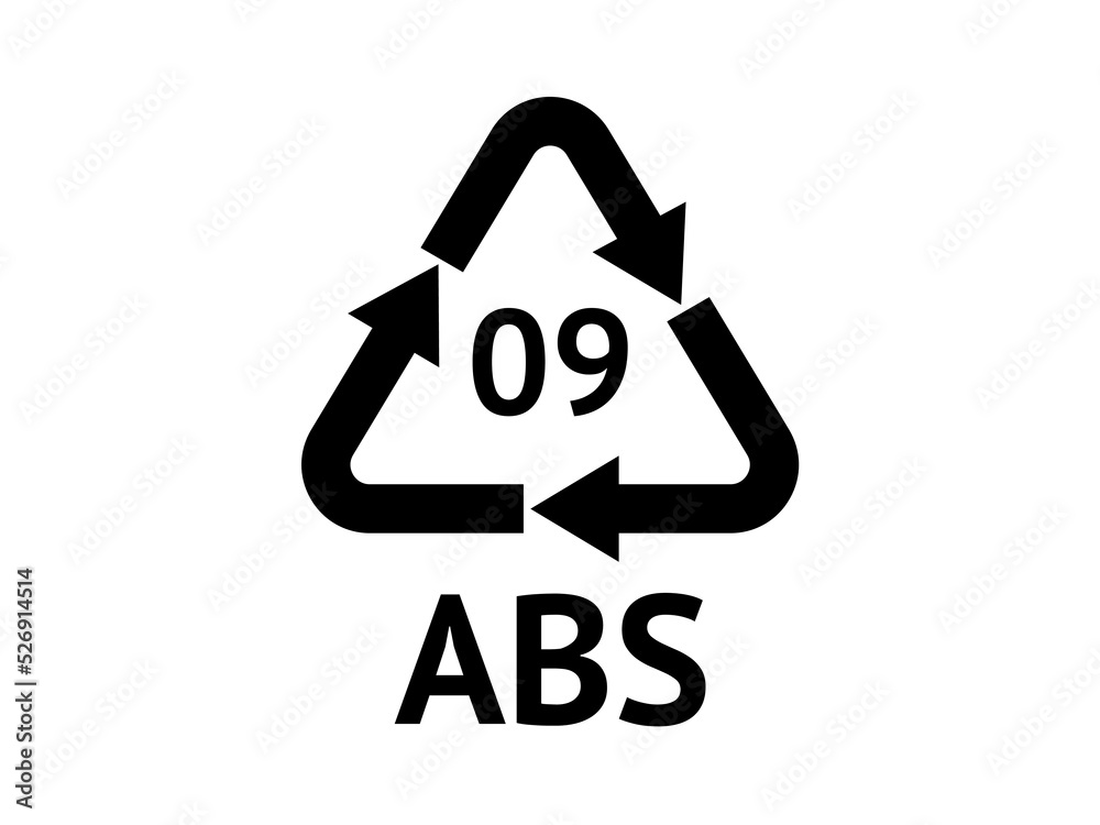 Plastic Recycling codes. Recycling symbol on an isolated background ...